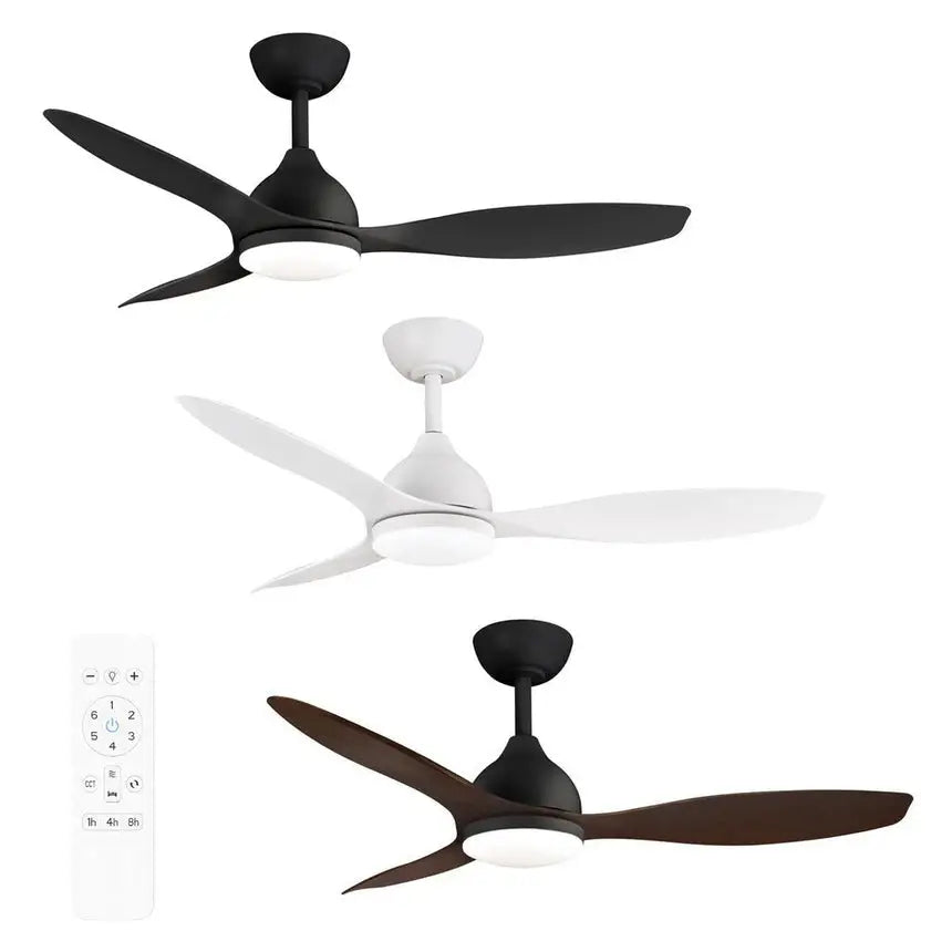 Smart Ceiling Fan with LED Light - 48" & 52" Sizes